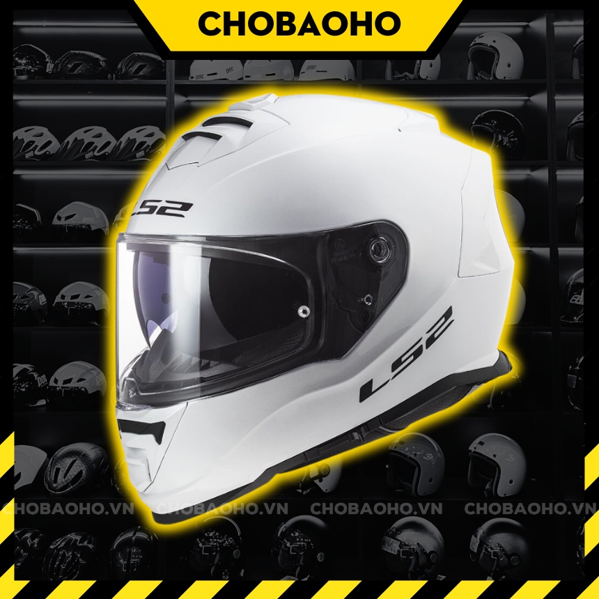 NÓN FULLFACE LS2 FF800 STORM TRƠN Chợ Bảo Hộ - Đồ Phượt & Bảo Hộ Xe Máy