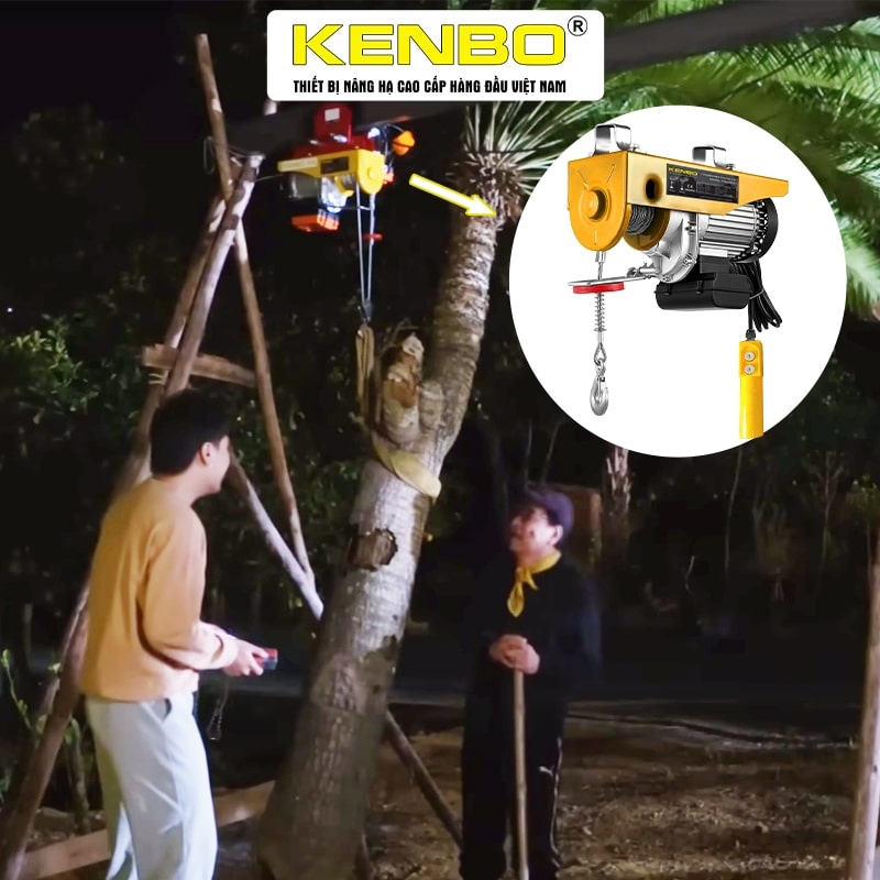 Tời điện 750-1500kg KENBO PA1500 12m 220V | Tổng Kho Điện Máy ATL Việt Nam