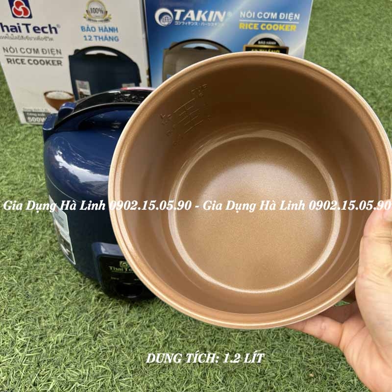 Nồi cơm điện Thaitech TH-6812, Công suất 500W, Dung tích 1,2 Lít | CÔNG ...