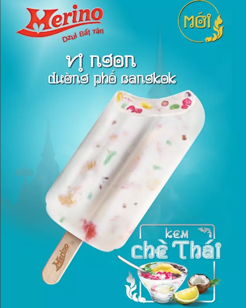 Kem Merino que chè Thái 65g Siêu thị tự chọn Sun H Mart