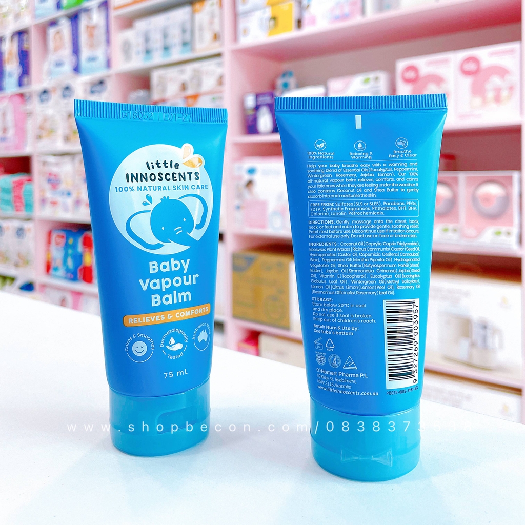 Kem bôi ấm ngực Organic Úc