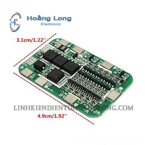 Mạch Sạc Xả Và Bảo Vệ Pin Nối Tiếp 6S 12A-Linh Kiện Điện Tử Hoằng Long