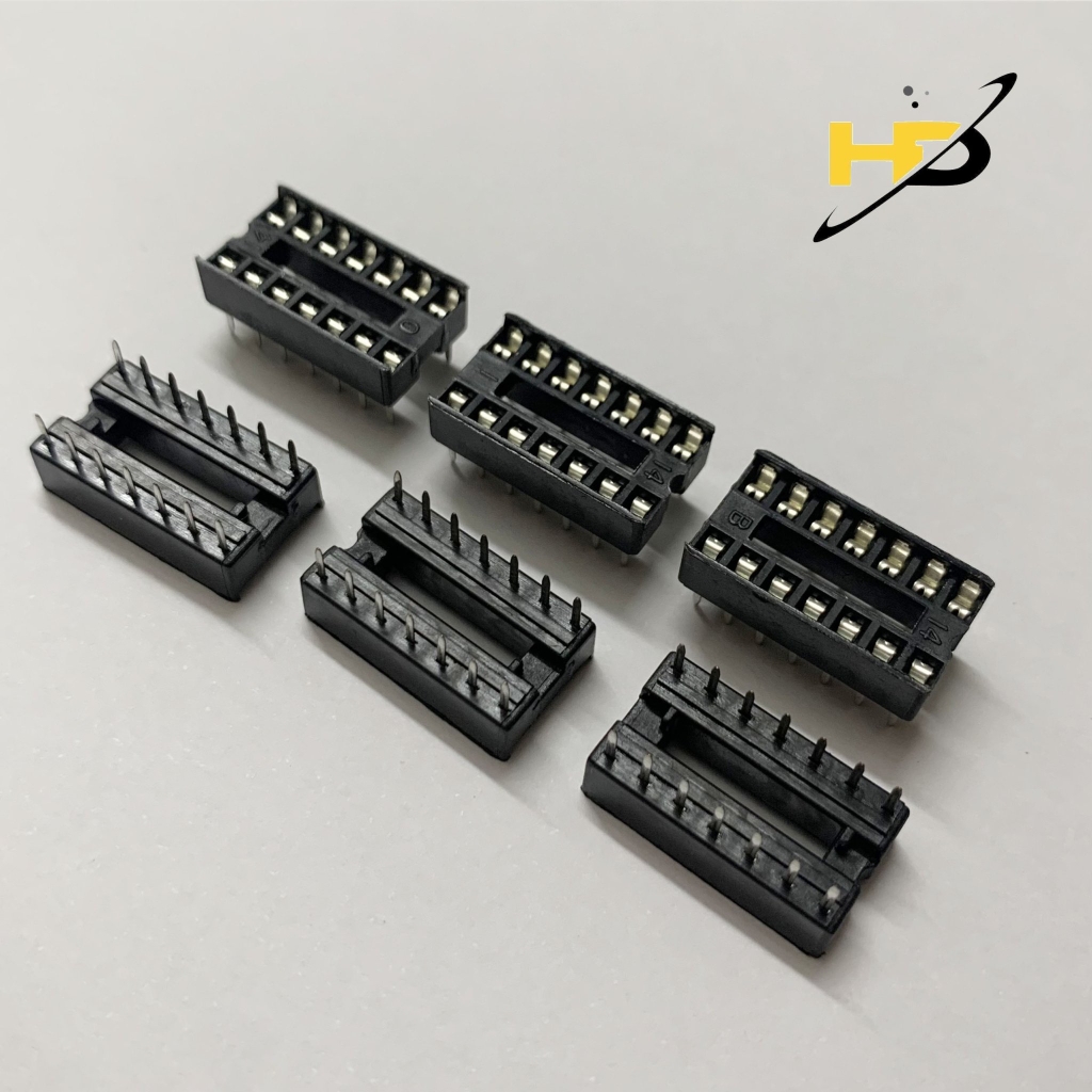 Đế IC 14 Chân Loại Dẹt Chân Cắm Mới