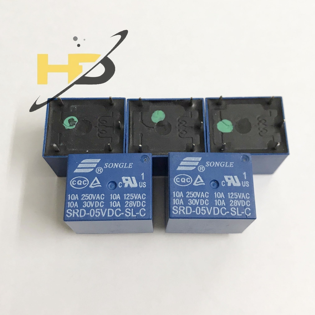 Relay 5V 10A/250V SRD-05VDC-SL-C 5 Chân Chính Hãng SONGLE