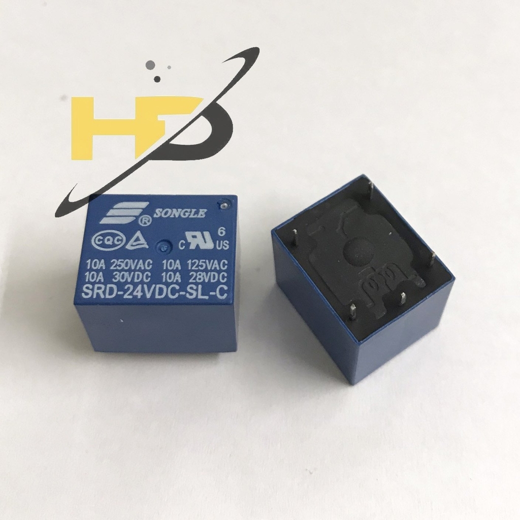 Relay 24V 10A/250V SRD-24VDC-SL-C 5 Chân Chính Hãng SONGLE