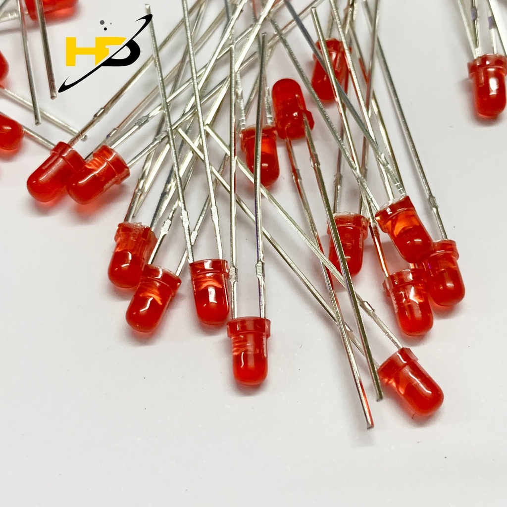 LED 3mm Màu Đỏ 2.0-2.2V Siêu Sáng