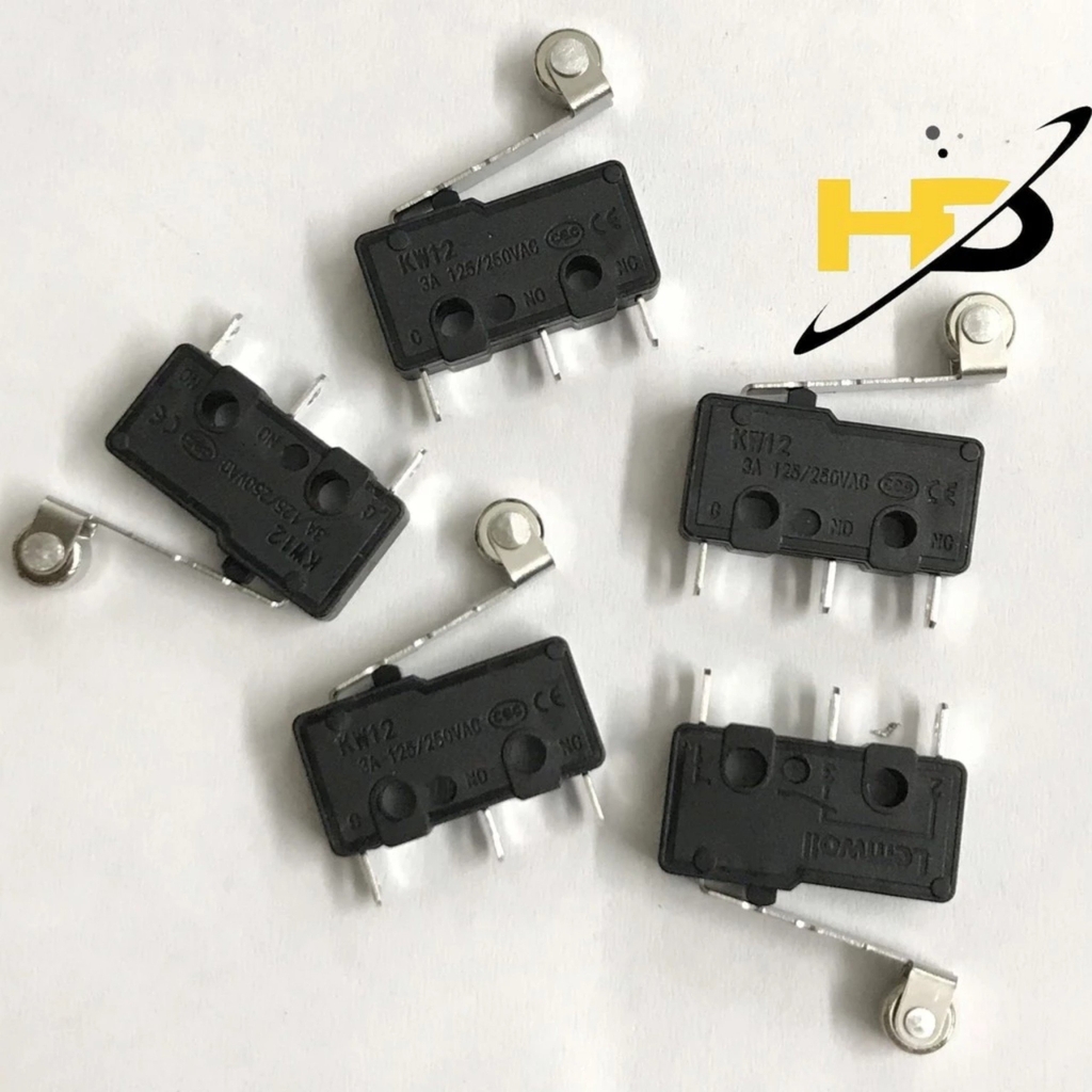 Công Tắc Hành Trình Bánh Xe Sắt KW12 3A 250VAC