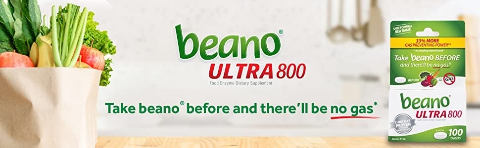 VIÊN UỐNG BỔ SUNG ENZYME CHO CHẾ ĐỘ ĂN UỐNG BEANO ULTRA 800 FOOD ENZYME ...