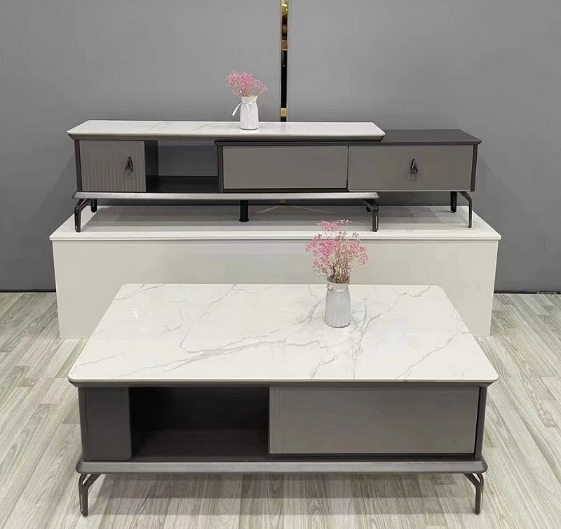 Bàn Sofa Nhập Khẩu Hiện Đại 187S | Combo Bàn Sofa Kệ Tivi