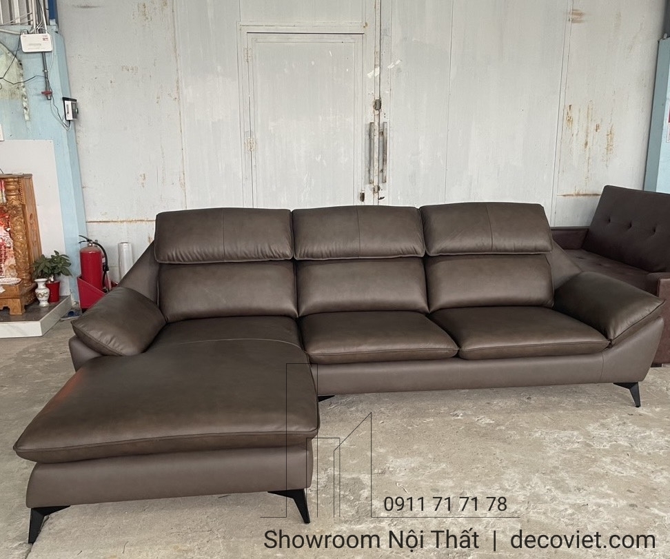 Sofa Da Bò Ý 614T | Sofa Da Thật Đẹp Sang Trọng Đẳng Cấp