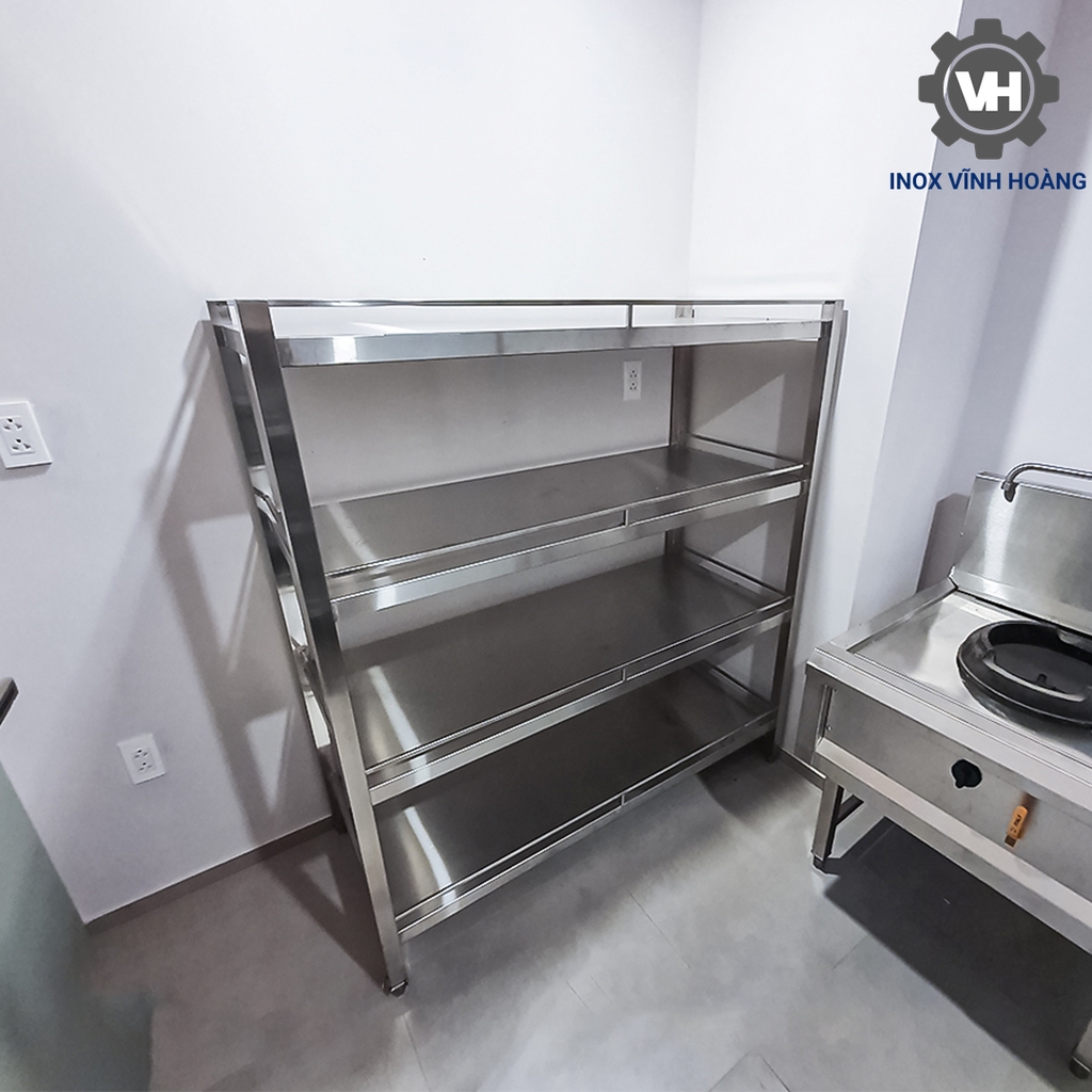 [Gia công] Kệ inox 4 tầng tại Hà Nội - Inox Vĩnh Hoàng