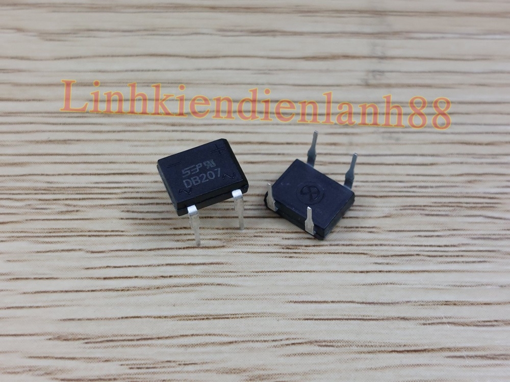 Cầu Diode cắm DB207 db207s 2A 1000V mới ,chính hãng 100%. Linh Kiện ...