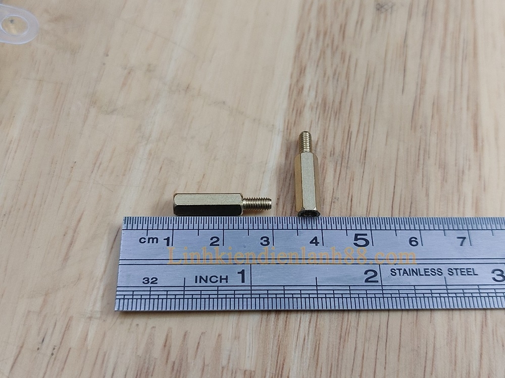 Cọc Đồng M3 Đực-Cái M3x14+6 14mm Mới. Linh Kiện Điện Lạnh 88