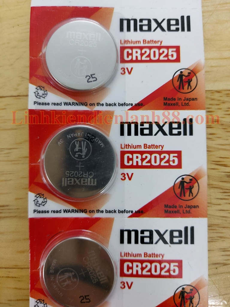 (1 quả) Pin Maxell CR2025 3V Mới, Chính Hãng 100%. Linh Kiện Điện Lạnh 88