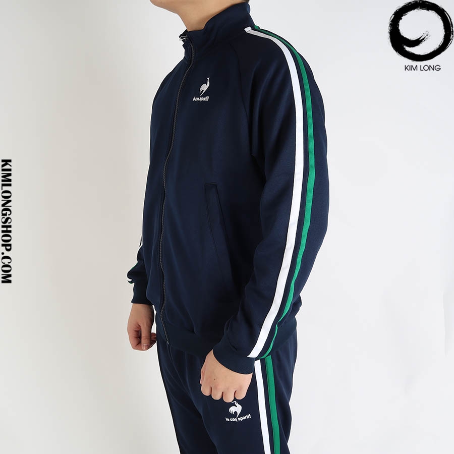 LECOQ TRACK JERSEY JACKET TRAINING WEAR QMMSJF31-NVY