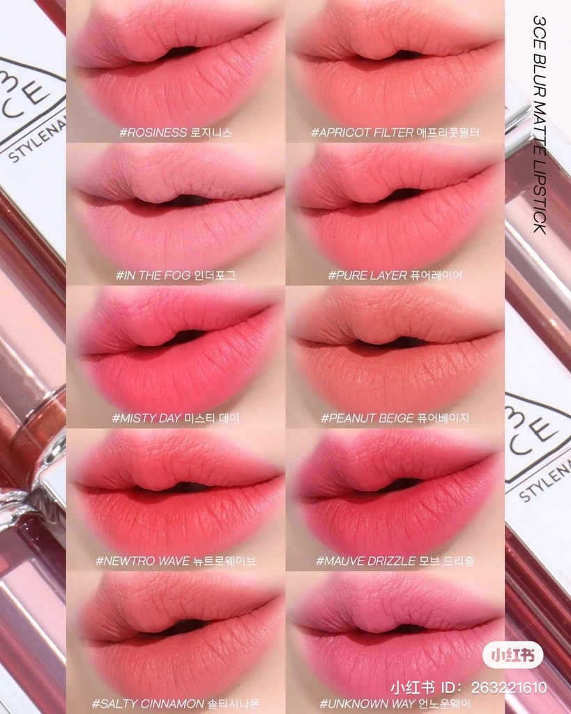 Son thỏi 3CE Blur matte lipstick Tiệm son Goong