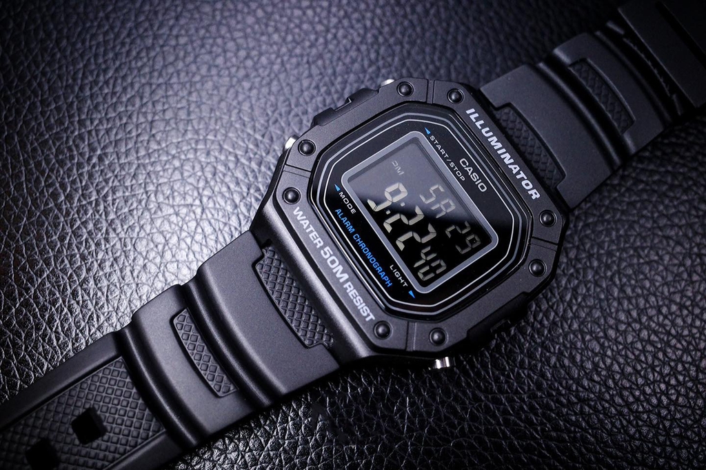 CASIO W-218H-1BVDF Pin 7 Năm | W-218H-1B