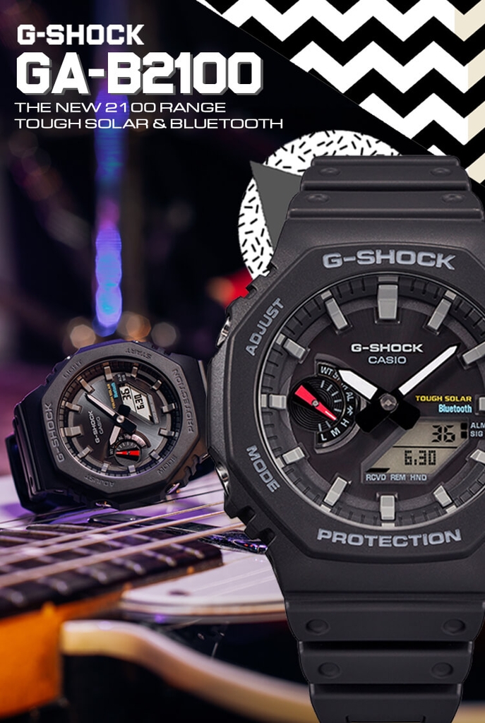 G-SHOCK GA-B2100-1A BLUETOOTH - PIN NĂNG LƯỢNG MẶT TRỜI | GA-B2100-1ADR ...