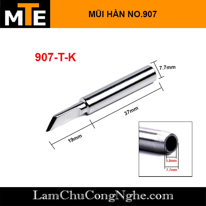 Mũi hàn 907 dùng cho tay hàn NO 907 MTE