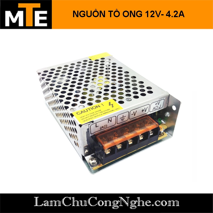 Nguồn Tổ Ong Nguồn Led 12V - 4,2A Module S-50-12 MTE