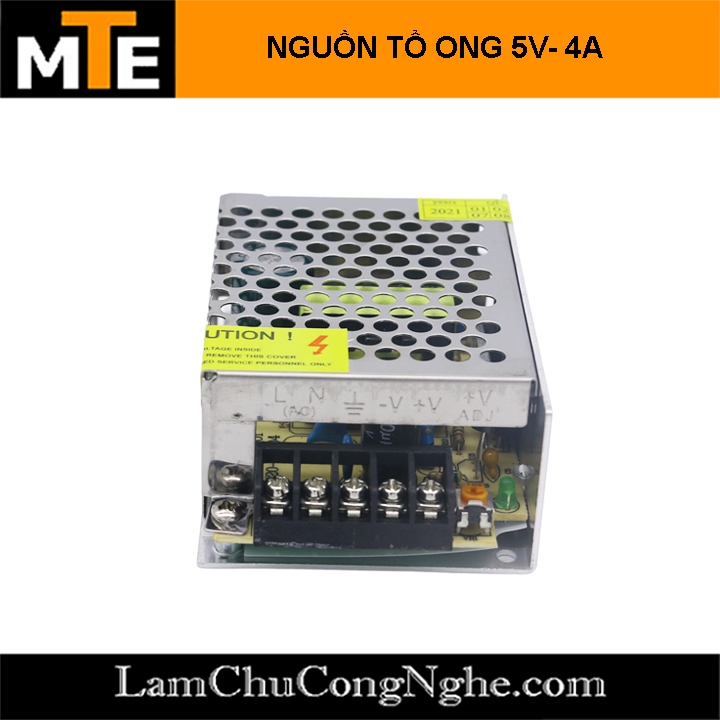 Nguồn tổ ong, nguồn led 5V 4A 20W Module S-20-5 MTE