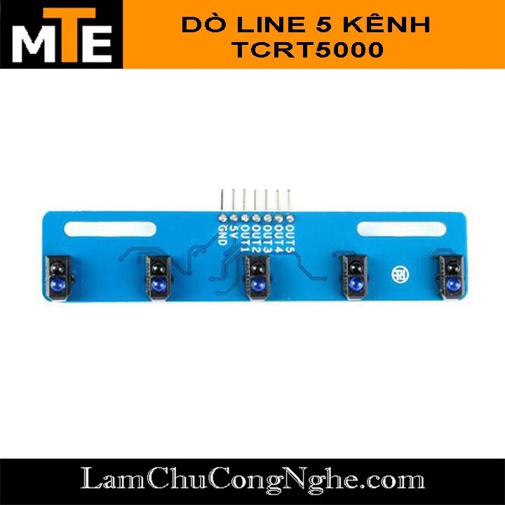 Mạch cảm biến dò line 5 kênh bằng hồng ngoại TCRT 5000 - Module Arduino ...