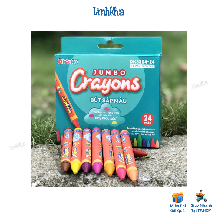 Bút sáp màu Jumbo Crayons - 24 màu