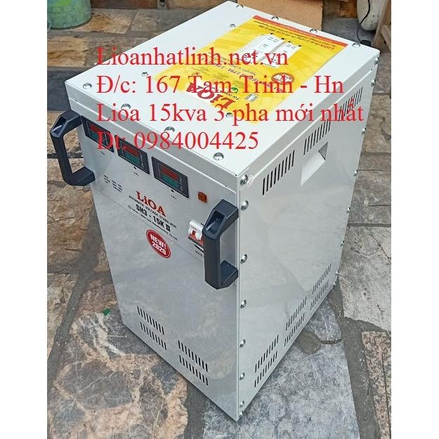 ỔN ÁP LIOA 15KVA 3 PHA SH3 - 15K II ĐỜI MỚI 2024-2025, DÂY ĐỒNG 100%