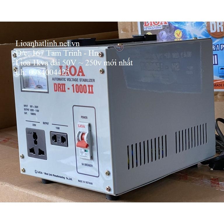 ỔN ÁP LIOA 1000VA - 1000W DẢI 50V ~ 250V, DÂY ĐỒNG 100%