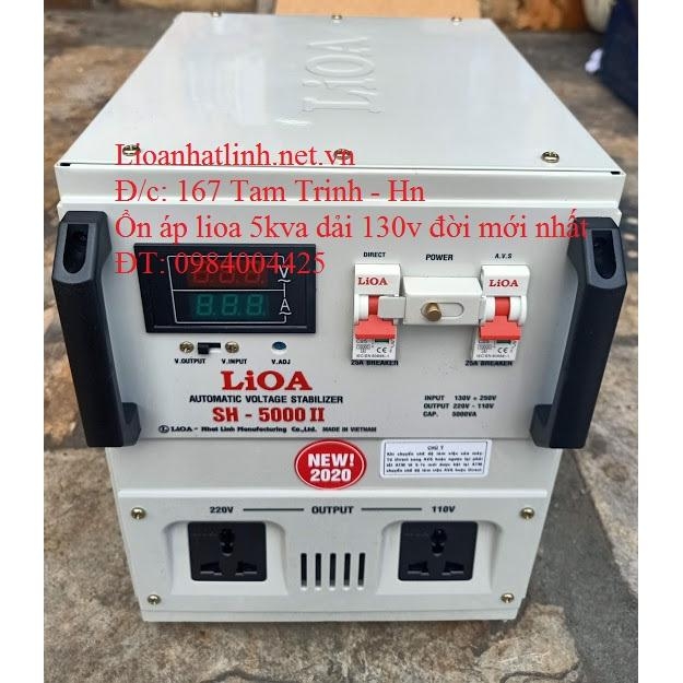 ỔN ÁP LIOA 5KVA - 5KW SH - 5000 II ĐỜI MỚI 2024 - 2025, DÂY ĐỒNG 100%