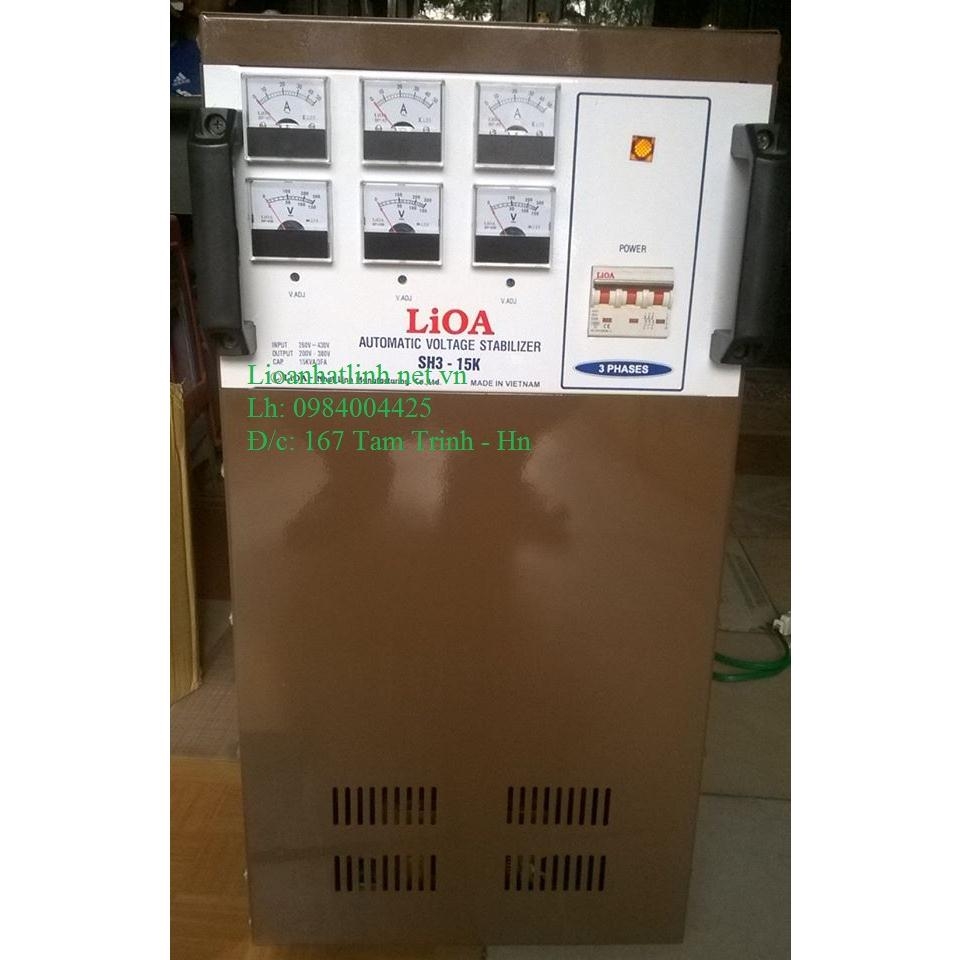 ỔN ÁP LIOA 15KVA 3 PHA CŨ, LIOA 3 PHA 15KVA - 15KW CŨ, DÂY ĐỒNG 100%