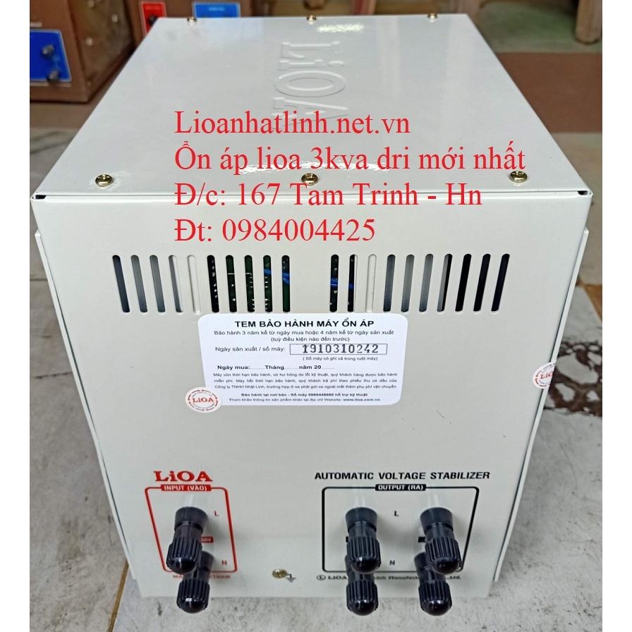 ỔN ÁP LIOA 3KVA - 3KW DRI - 3000 II MỚI NHẤT 2024 - 2025 DÂY ĐỒNG 100%