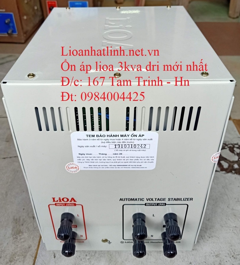 ỔN ÁP LIOA 3KVA - 3000W GIÁ BAO NHIÊU TIỀN, BÁO GIÁ LIOA 3KVA - 3000W