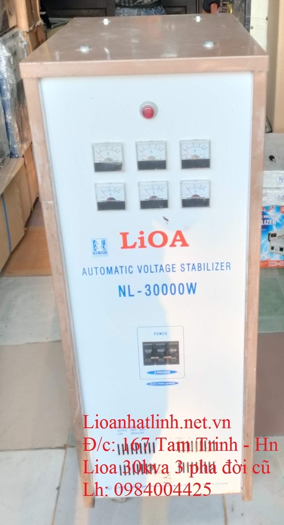 ỔN ÁP LIOA 3 PHA 30KVA - 30KW - 30KV - 30KG - 30000W CŨ BÁN GIÁ RẺ