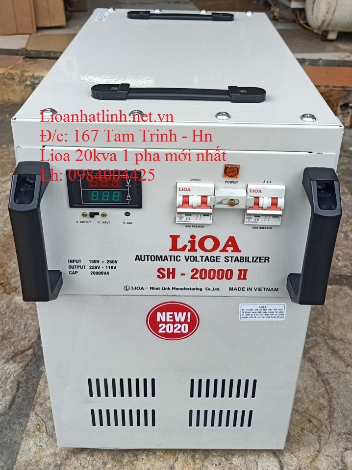 ỔN ÁP LIOA 20KVA - 20KG SH-20000II, SH - 20000 ĐỜI MỚI NHẤT HIỆN NAY