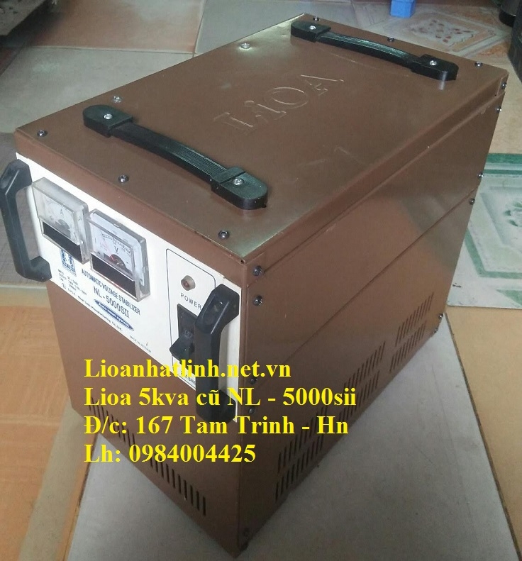 GIÁ BÁN ỔN ÁP LIOA 5KVA - 5KG CŨ DẢI 50V ~ 240V MODEL NL - 5000SII
