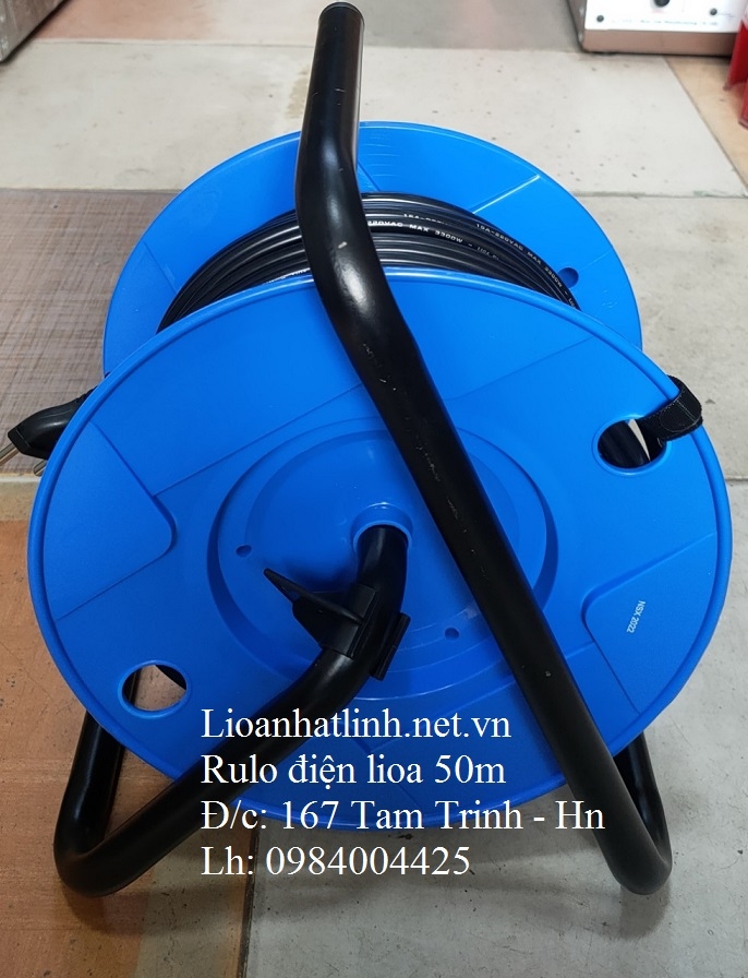 RULO CUỘN DÂY ĐIỆN LIOA 50M GIÁ RẺ, RULO ĐIỆN CÔNG NGHIỆP 15A 3300W