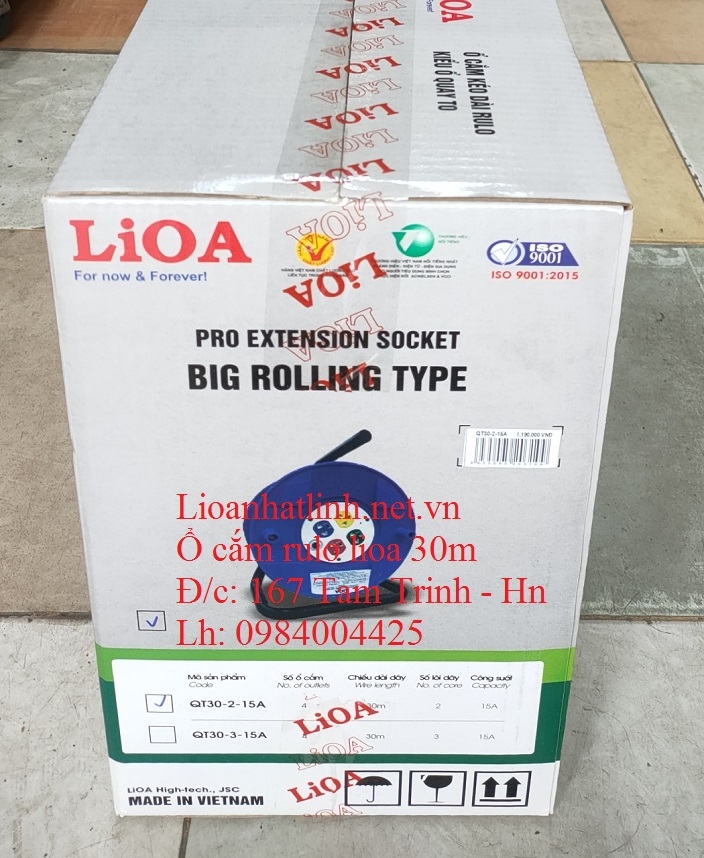 RULO CUỐN CUỘN DÂY ĐIỆN LIOA 30M CÁC LOẠI MODEL BÁN GIÁ RẺ, MUA NGAY