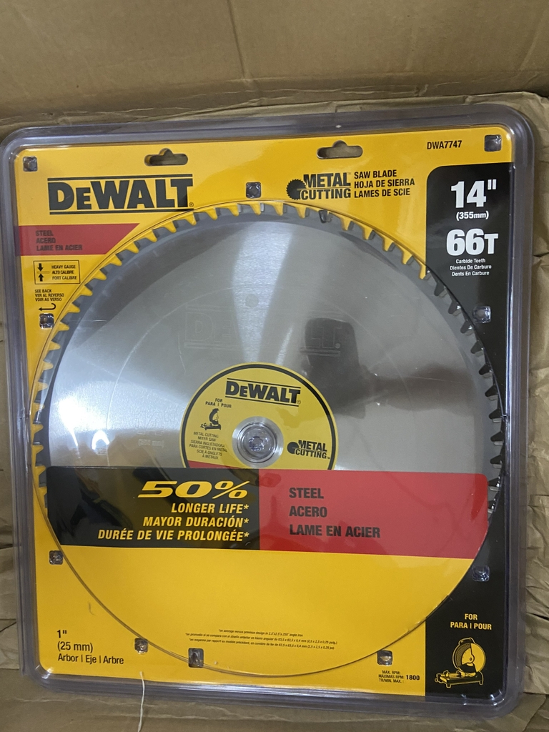 Lưỡi cắt kim loại 14" Dewalt DWA7747, cắt kim loại đen dùng cho máy cắt ...