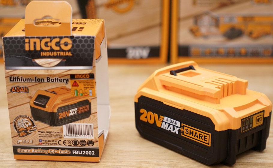 Pin Lithium-Ion 20V/4.0Ah Ingco FBLI2002