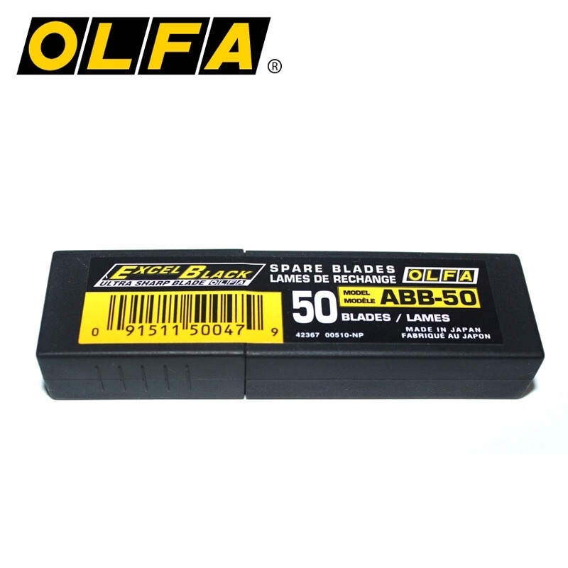 Hộp lưỡi dao đen 9mm Olfa ABB-50