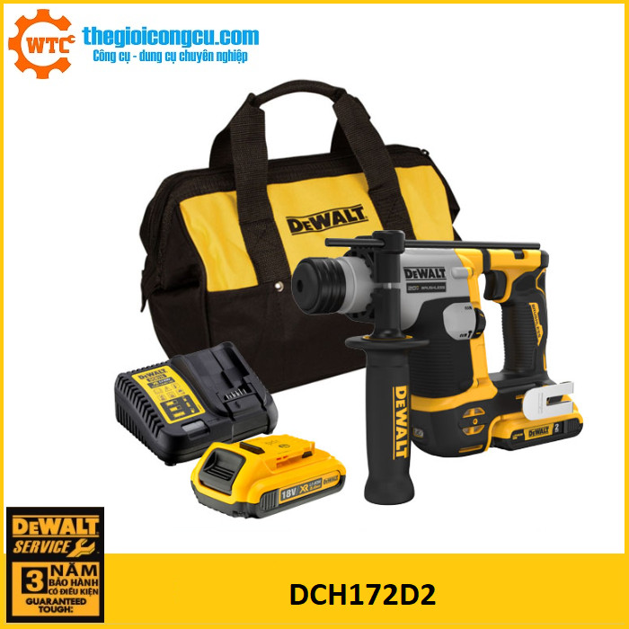 Máy khoan bê tông 20V Dewalt DCH172D2