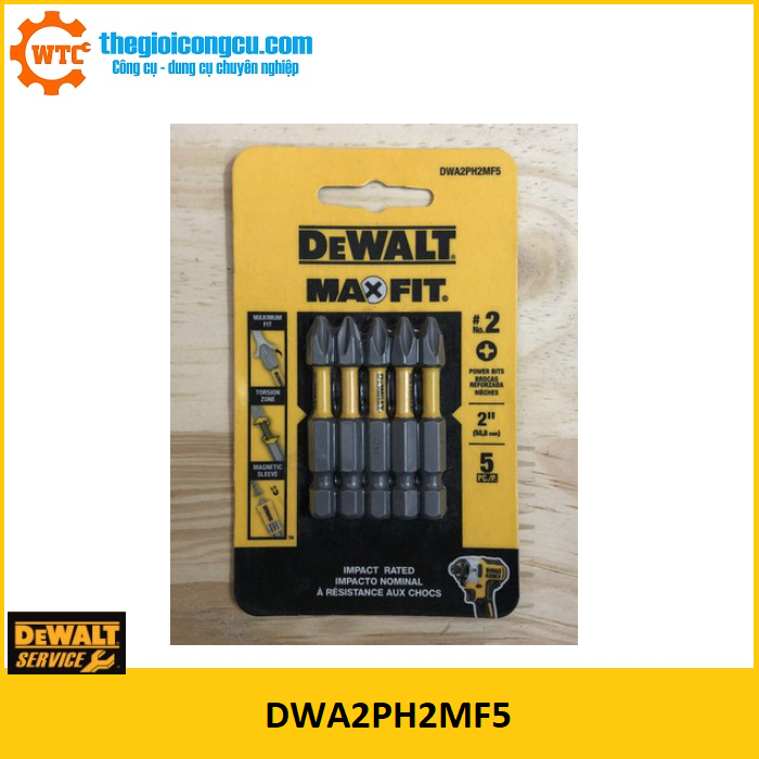 Đầu vặn vít Dewalt DWA2PH2MF5
