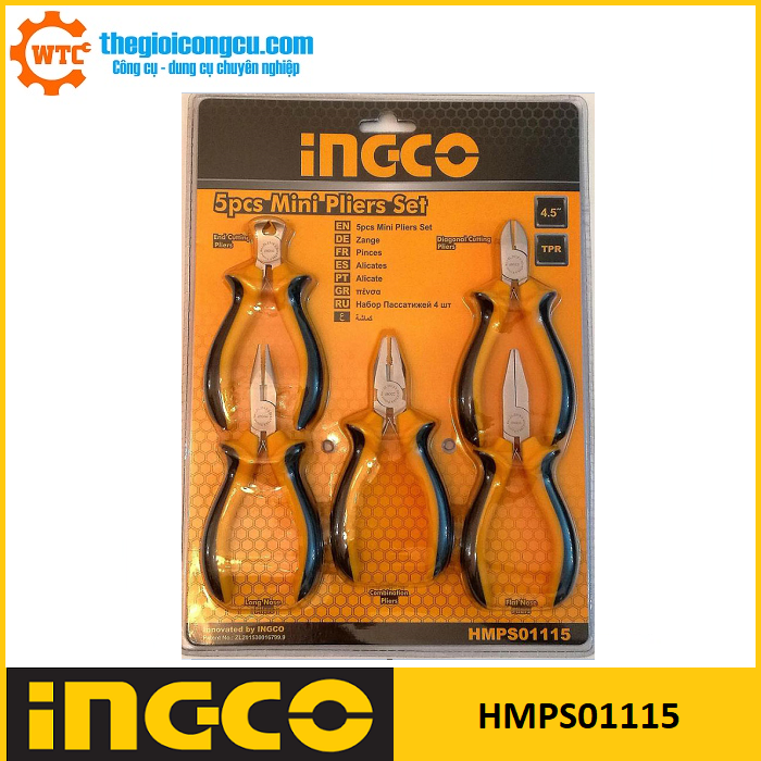 Bộ 5 kềm mini Ingco HMPS01115