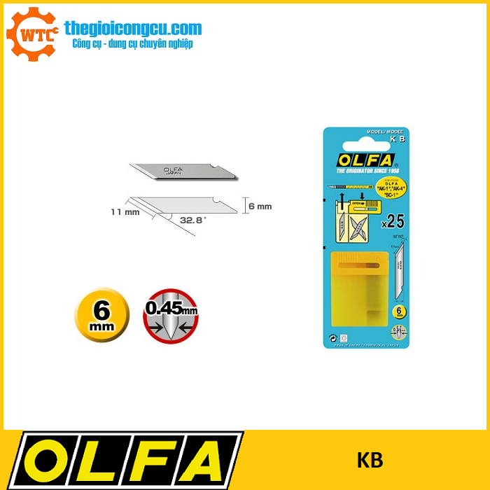 Hộp lưỡi dao Olfa KB