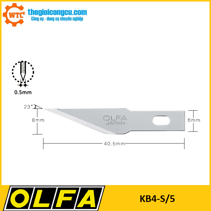 Hộp lưỡi dao Olfa KB4-S/5