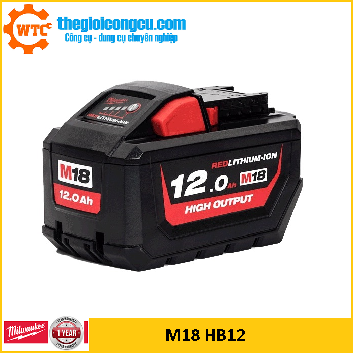 Pin 18V 12.0Ah Milwaukee M18 HB12
