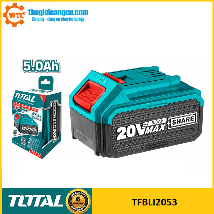 Pin Lithium-Ion 20V/5.0Ah dòng P20S Total TFBLI2053