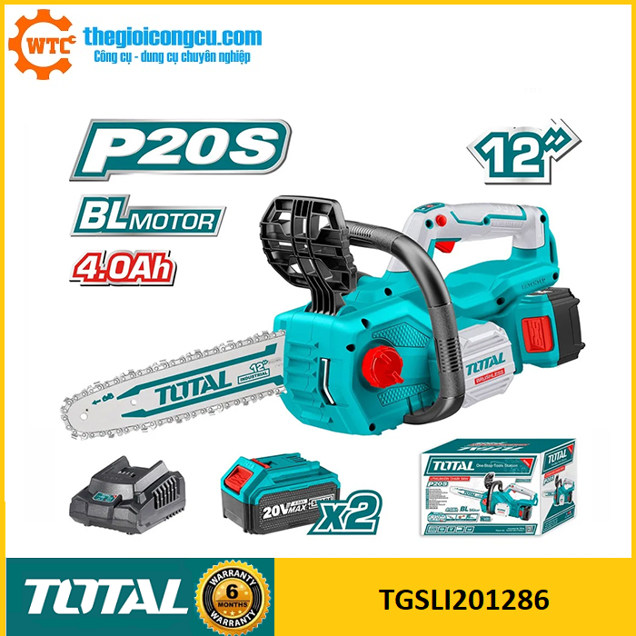 Máy cưa xích dùng pin 20V Total TGSLI201286
