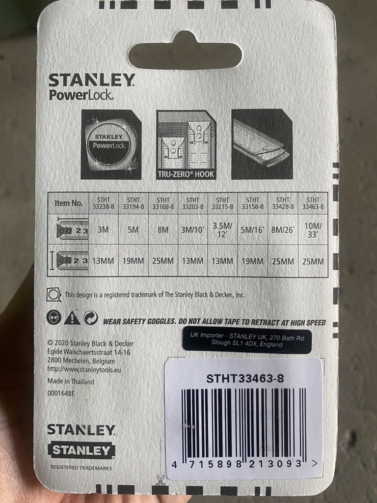 Thước cuộn POWERLOCK 10m Stanley STHT33463-8